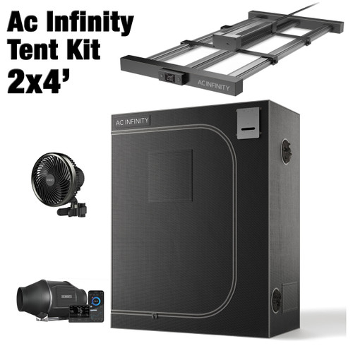 Ac Infinity Kit - 2x4 Tent, 280w Led, 4" VPD Fan & 6" Oscillating Fan ...