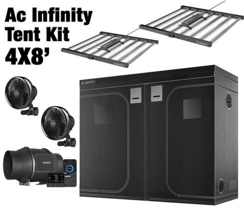 Ac Infinity Kit - 4x8 Tent, 2 - 730w Led Grow Lights, 6" VPD Fan & 2 ...