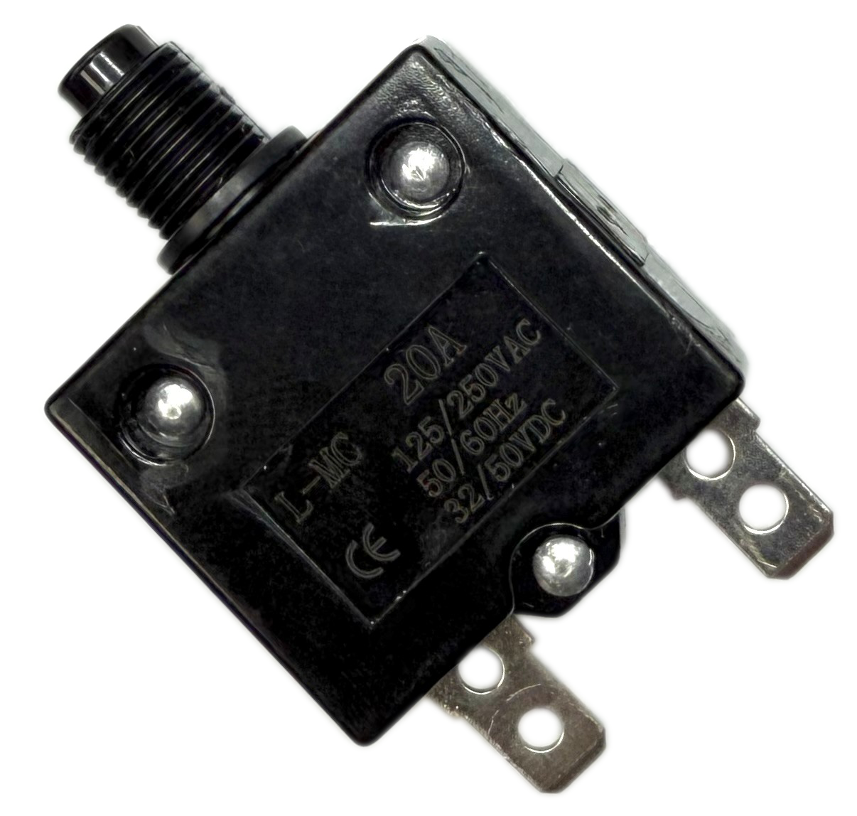 L-MC Circuit Breaker 20A 125/250VAC 50/60H z 32/50VDC Panel Reset ...