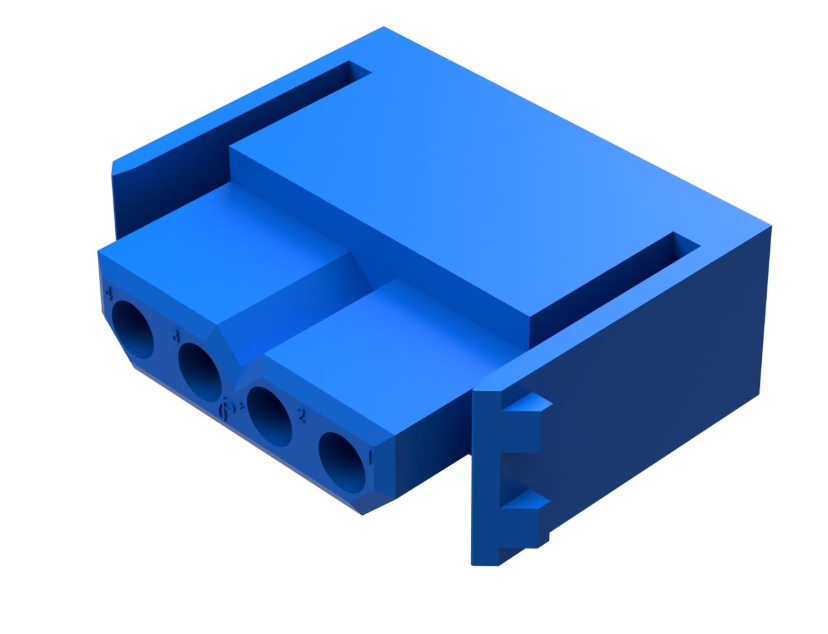 PLA04F0000/AA Connector 4 Position Housing for Female Sockets , RoHs