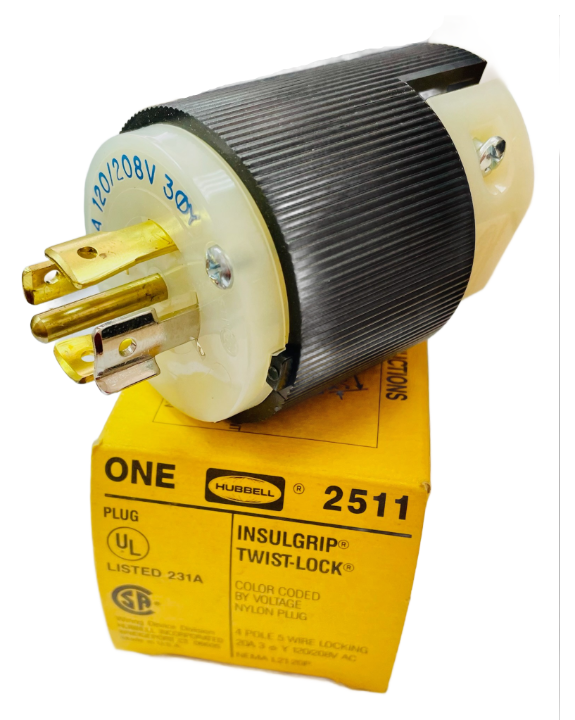 2511 Nylon Plug, Locking Devices, Twist-Lock®, Industrial, Male Plug ...