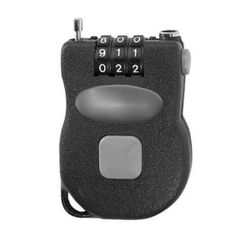 Lock Anit Theif Lock, Recoiling Pocket Lock, 4' Steel Cable, E-Z Auto ...