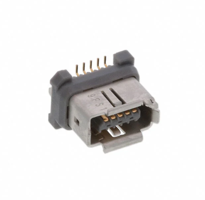 Pack of 4 IX80G-B-10P Connector RCPT VERT SMD Type-B , RoHs