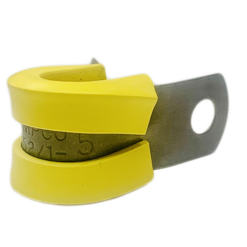 M85052/1-5 Yellow Crescent Steel Nitrile Rubber Clamp, Loop, Military ...