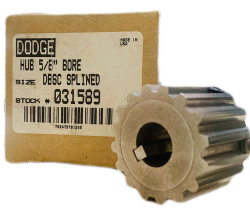 031589 DBSC Splined HUB Hub5/8 BOR, Factory box