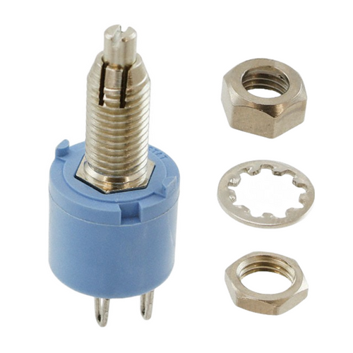 392C2500 Potentiometer 500 Ohm 1 Gang Linear Panel Mount, 1.0 Kierros ...