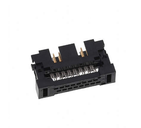 1-111446-6 Connector 16 Position Rectangular Plug Connector IDC Gold 26 ...