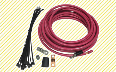 Waltco Battery Cable Kit (Includes 35 ft of Cable, Cable Ends and ...