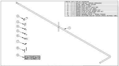 Tommy Gate Torsion Spring w/Hardware - THE Liftgate Parts