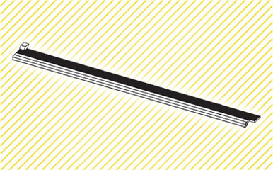 Maxon Cart Stop Wldmt, 79" P/F, Dual, LH - THE Liftgate Parts