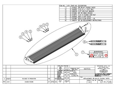 Tommy Gate Replacement Retention Ramp Kit (BF) 89 - THE Liftgate Parts