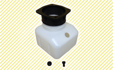 Maxon 3 Qt. Reservoir, Vertical, 8"H (Includes Drain Plug & Drain Plug ...