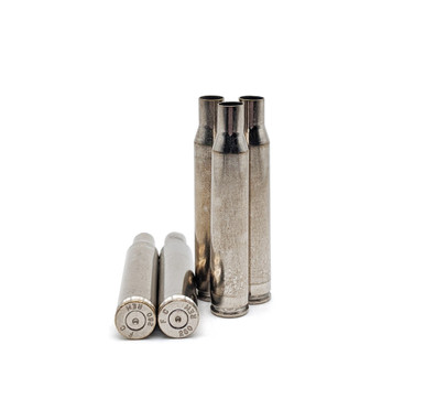 .280 Rem Rifle Brass | Nickel Finish | Washed and Polished | 50pcs