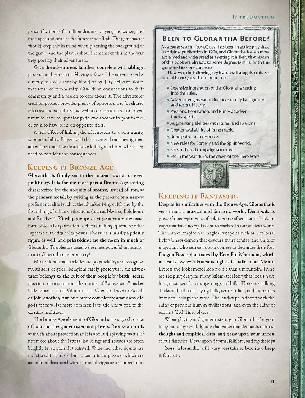 RuneQuest - Roleplaying in Glorantha - Hardcover - Chaosium Inc.