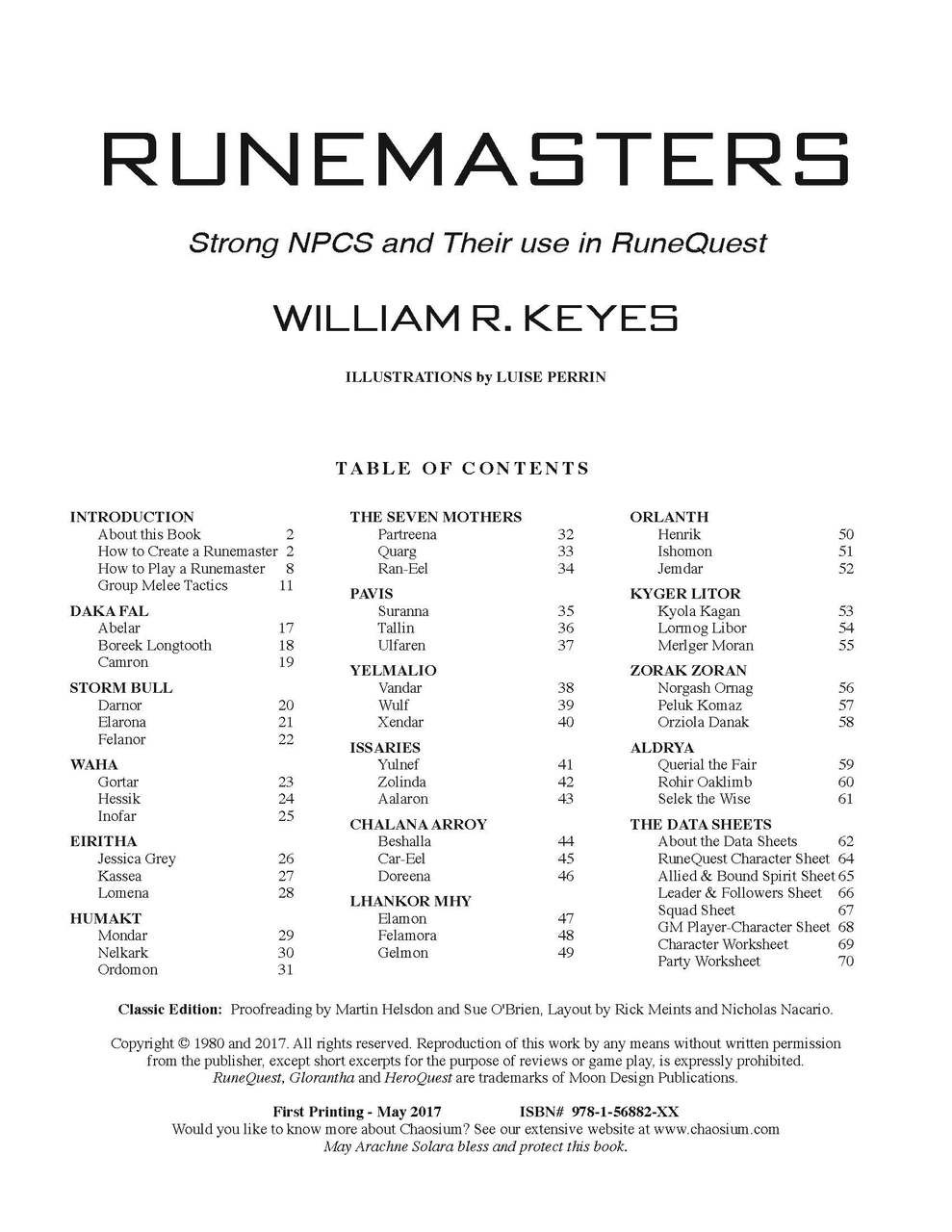 Rune Masters - PDF - Chaosium Inc.
