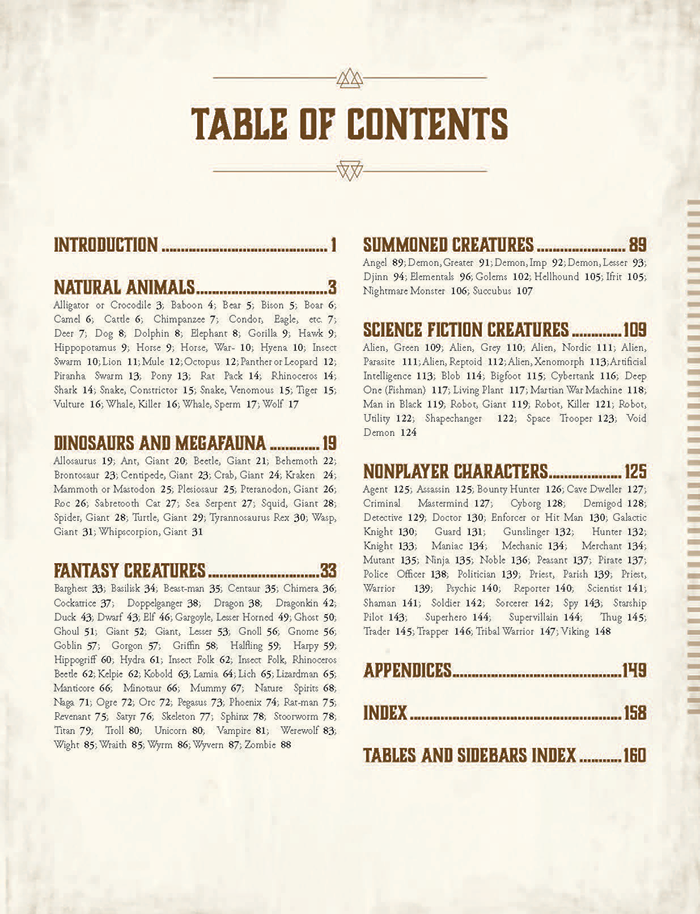Basic Roleplaying: Creatures - Headcover