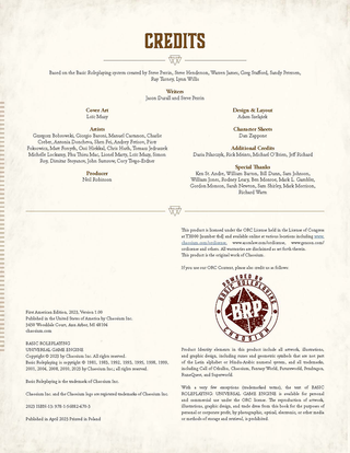 Basic Roleplaying: Universal Game Engine - PDF - Chaosium Inc.