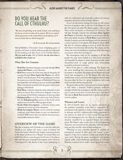 Call of Cthulhu Starter Set - PDF - Chaosium Inc.