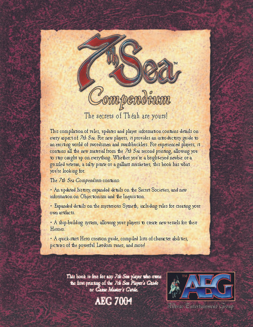 7th Sea: Compendium - PDF - Chaosium Inc.
