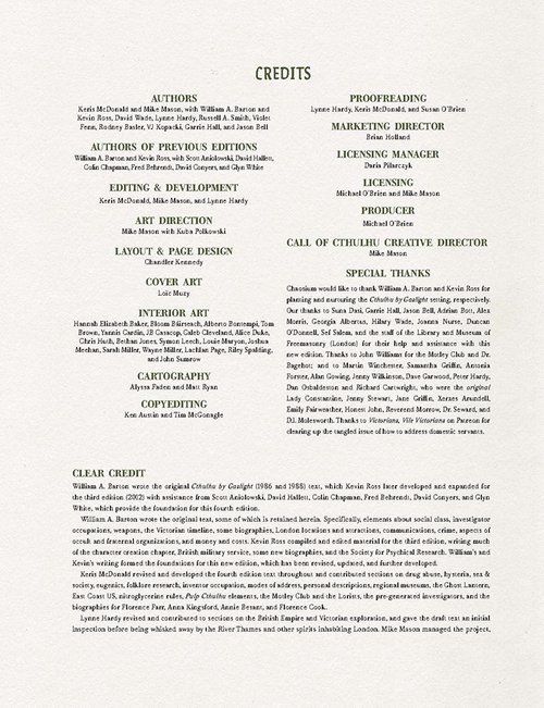 Cthulhu by Gaslight: Investigators' Guide - PDF