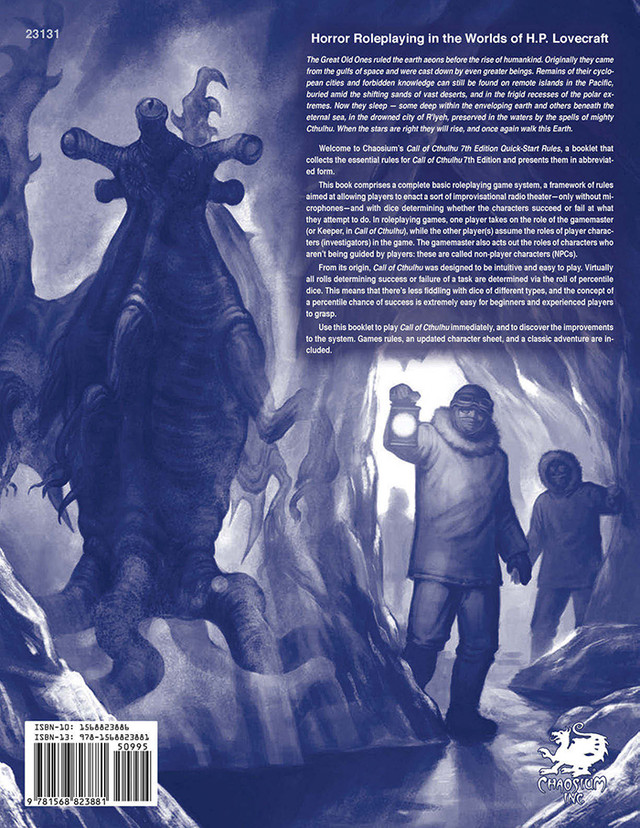 Call of Cthulhu 7th Edition Quick-Start Rules