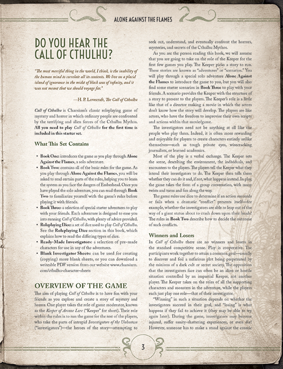 Call of Cthulhu Starter Set - PDF - Chaosium Inc.