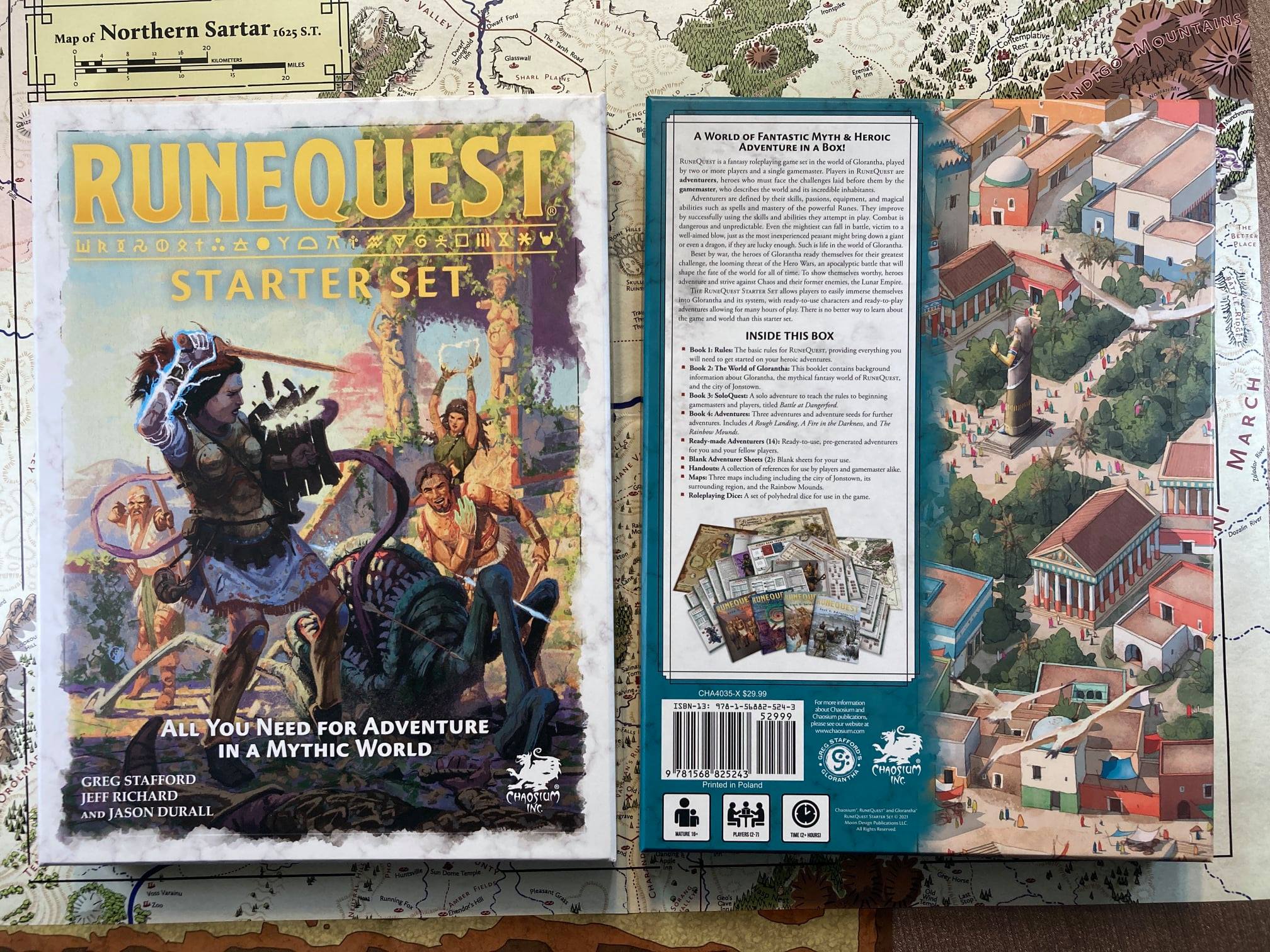 RuneQuest Starter Set Design Diary #7: printers proofs are back ...
