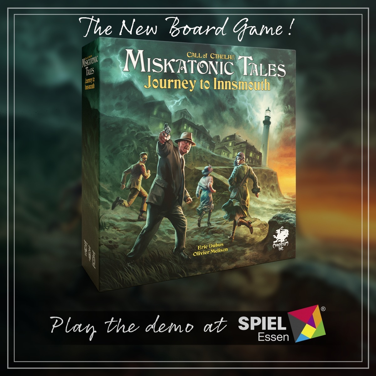 We're demoing our newest board game in development at Essen Spiel: Miskatonic Tales - Journey to ...