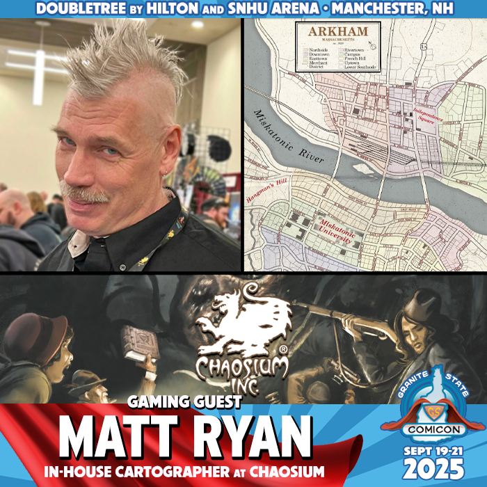 Chaosium cartographer Matt Ryan is a special guest at Granite State ...