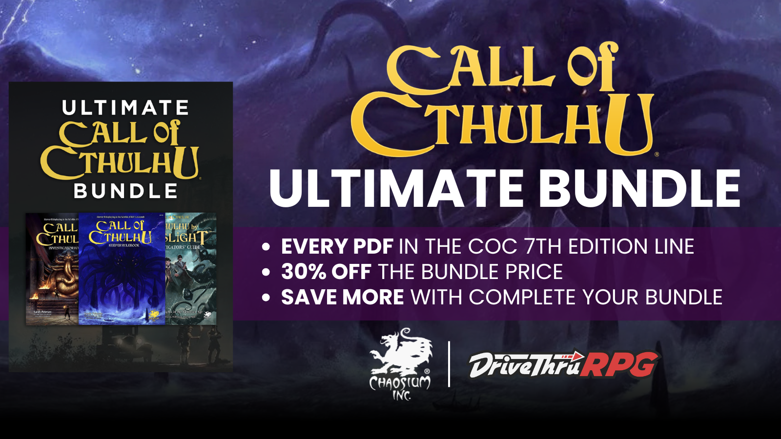 DriveThruRPG's Call of Cthulhu Ultimate Bundle: complete your ...