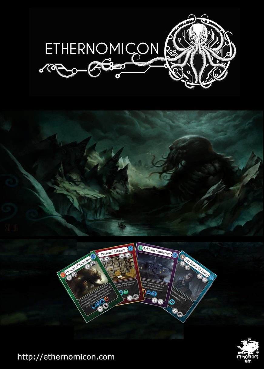 Ethernomicon Collectable Card Game Slithers Closer - Chaosium Inc.