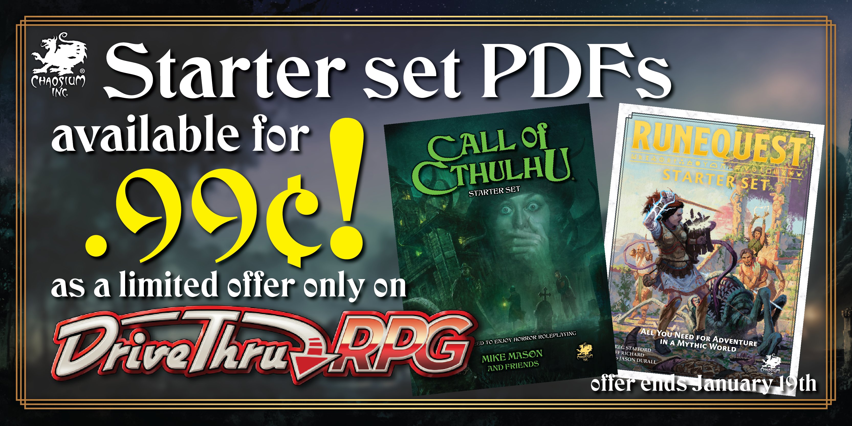 Want to try a new TTRPG in 2023? Our Starter Sets are just 99c for the ...