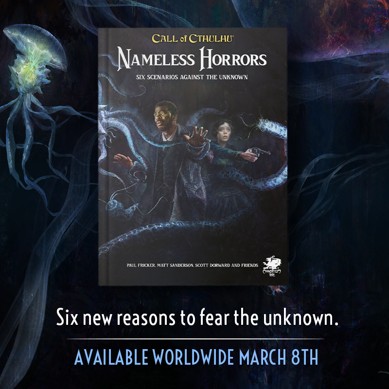 Call of Cthulhu Supplement Nameless Horrors To Release Worldwide March ...
