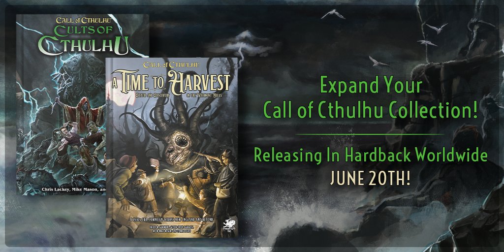 June 20th: Cults of Cthulhu and A Time to Harvest release in hardback ...