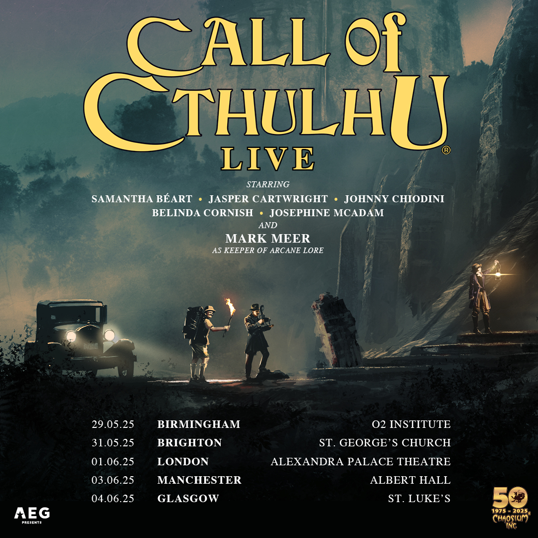 Call of Cthulhu Live - Tickets on sale now! (Five city UK tour, May ...