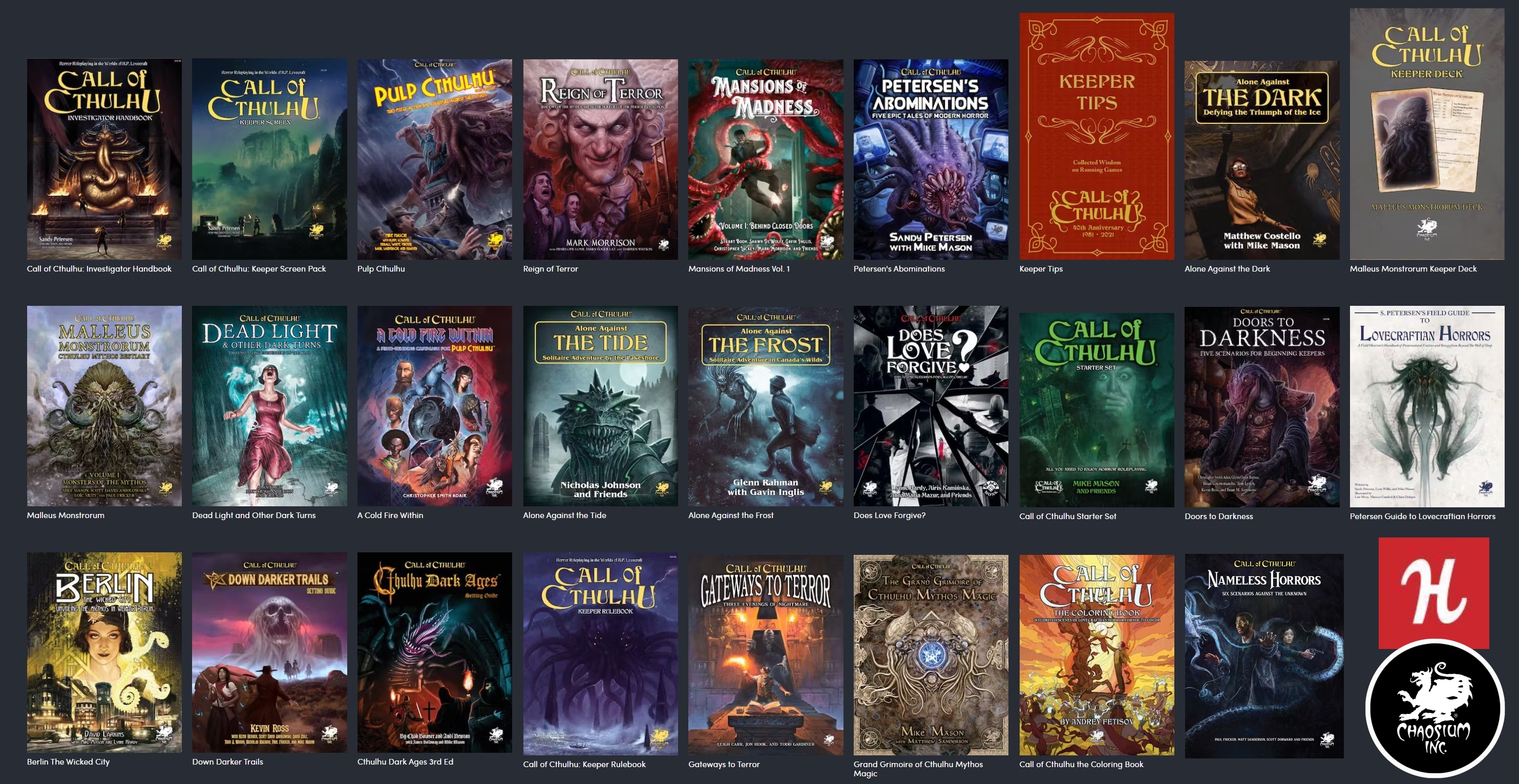 Call of Cthulhu Humble Bundle encore edition! - Chaosium Inc.