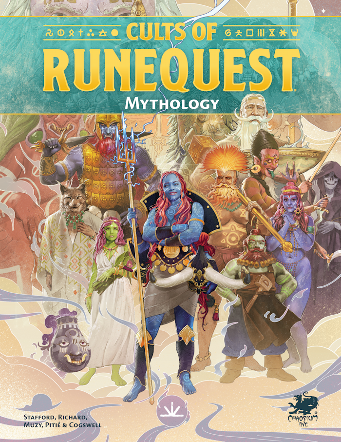 Releasing October: Mythology book for the Cults of RuneQuest series - Chaosium Inc.