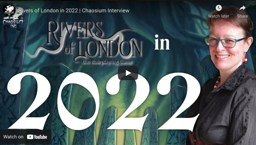Chaosium Interviews: Rivers of London in 2022, with Lynne Hardy ...