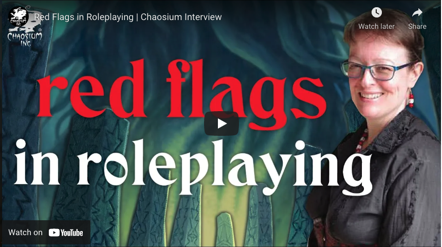 Chaosium Interviews: Red Flags in Roleplaying, with Lynne Hardy ...