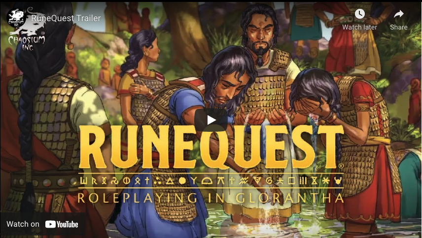We love our new RuneQuest Trailer - featuring the voice talent of Becca ...