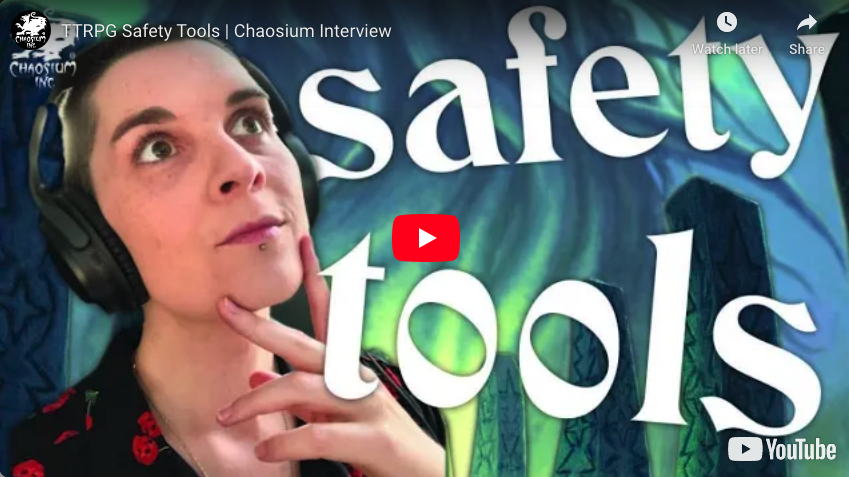Chaosium Interviews: TTRPG Safety Tools, with the Stream of Chaos's Art ...