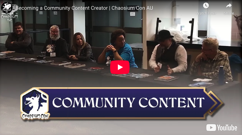 Becoming a Community Content Creator: a panel from Chaosium Con Australia 2024 - Chaosium Inc.