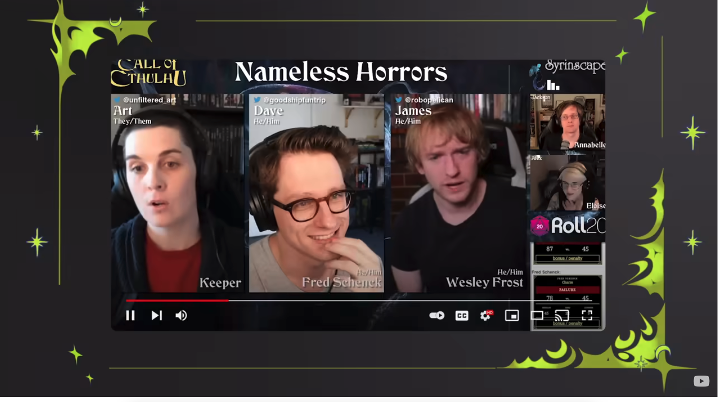 Chaosium's Stream of Chaos part of YouTube's celebration of tabletop ...