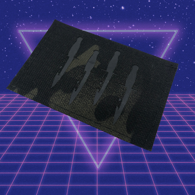 LASER CUT REFLECTIVE HOMAGE MULTICAM BLACK PATCH