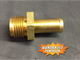 Fuel inlet hose fitting. 3/8" hose. New - Quadrajet Power Store