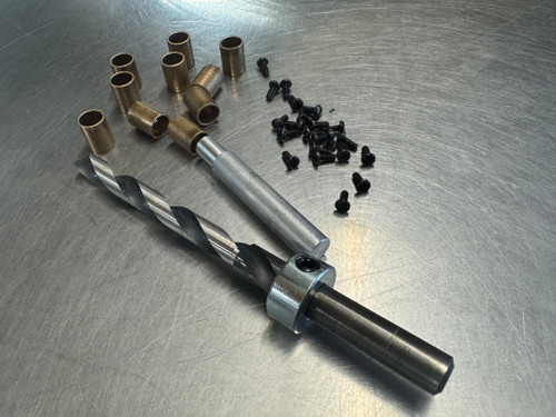 Primary shaft bushing kit, drill bit, bronze bushings, screws and ...