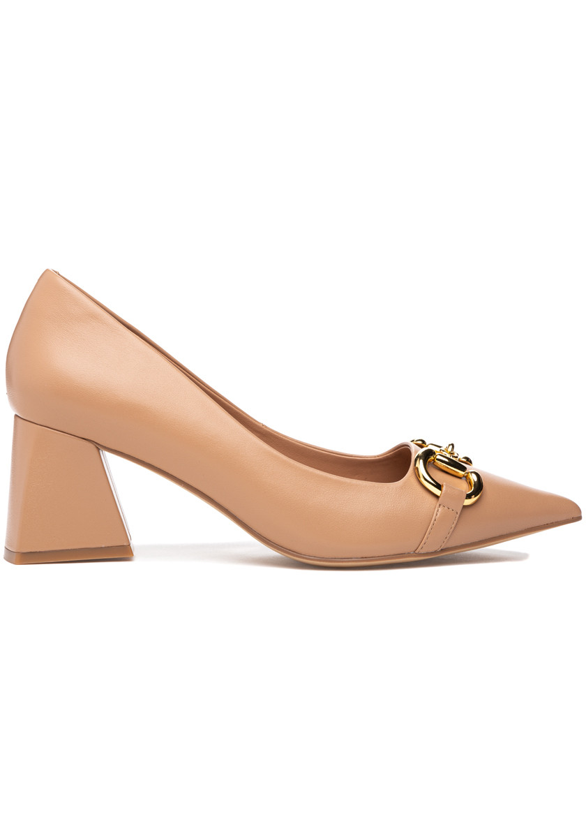 Jeffrey Campbell Happy Hour Pump Natural Leather