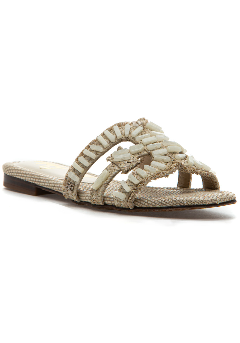 Sam Edelman Bay Sandal Light Natural Raffia