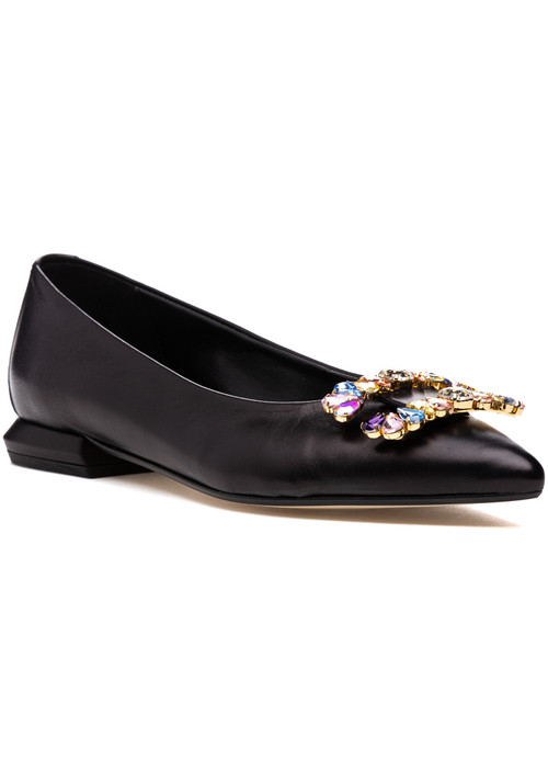 275 Central Lopez Flat Black Leather