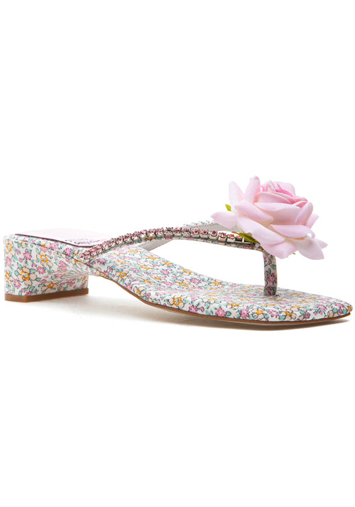 Jeffrey Campbell Primrose Sandal White Pink Multi